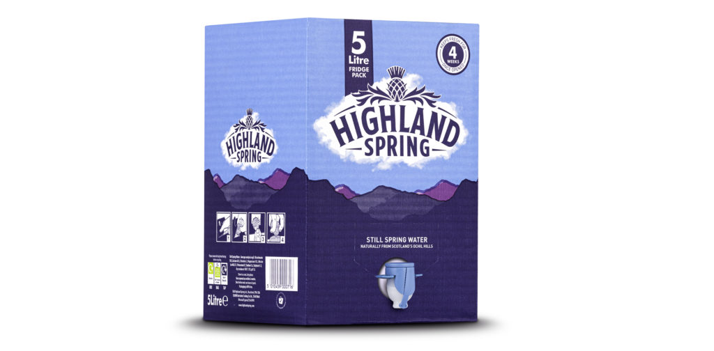 Highland Spring launches 5L fridge pack | Packaging Scotland